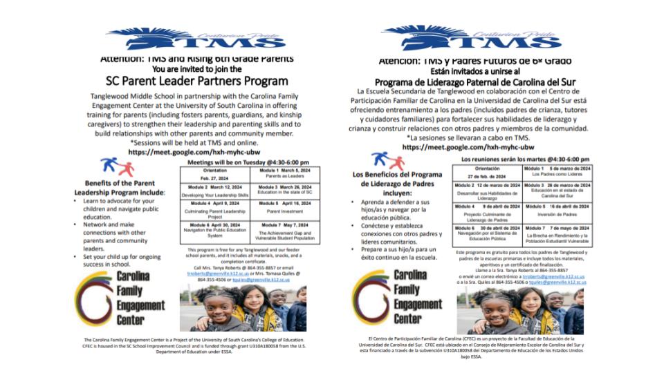 Welcome to Tanglewood Middle School!